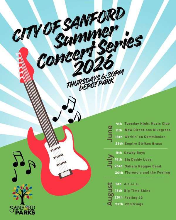 City of Sanford Summer Concert Series 2026: New Directions Bluegrass ...